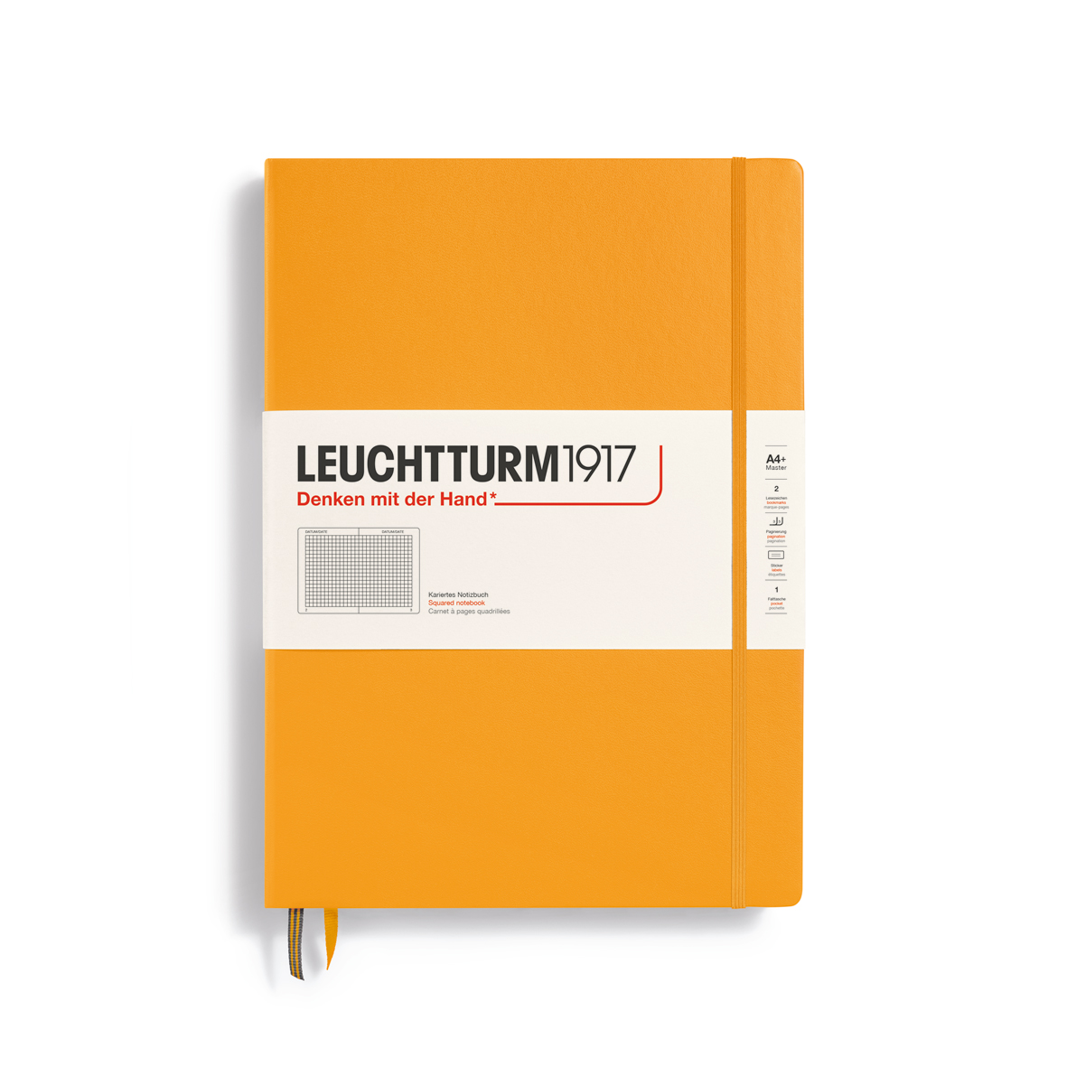 Notebook Master (A4+) Hardcover, 235 Numbered Pages, squared, Rising ...